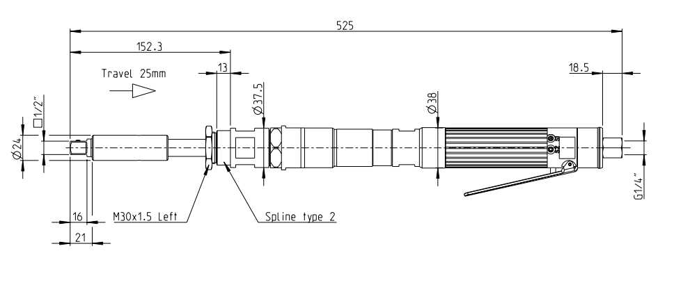 Atlas阿特拉斯直柄扳手LTD13/28/38/48-气动扳手-Hdagv工业